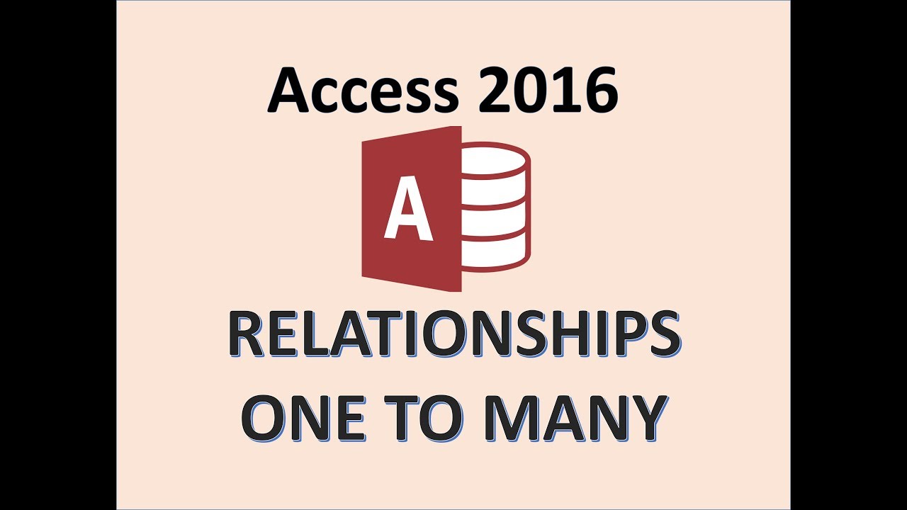 Access 2016 - Relationships - How To Create One To Many Relationship in Database Between Two Tables