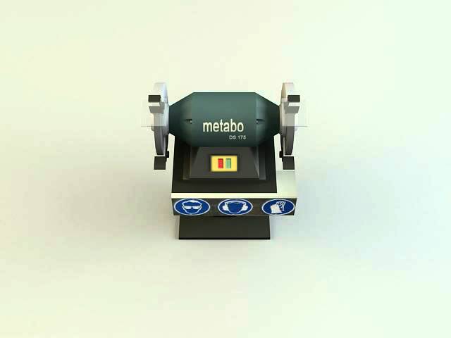 Grinding_Machine 3D Model - FlatPyramid