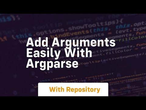 Add arguments easily with argparse