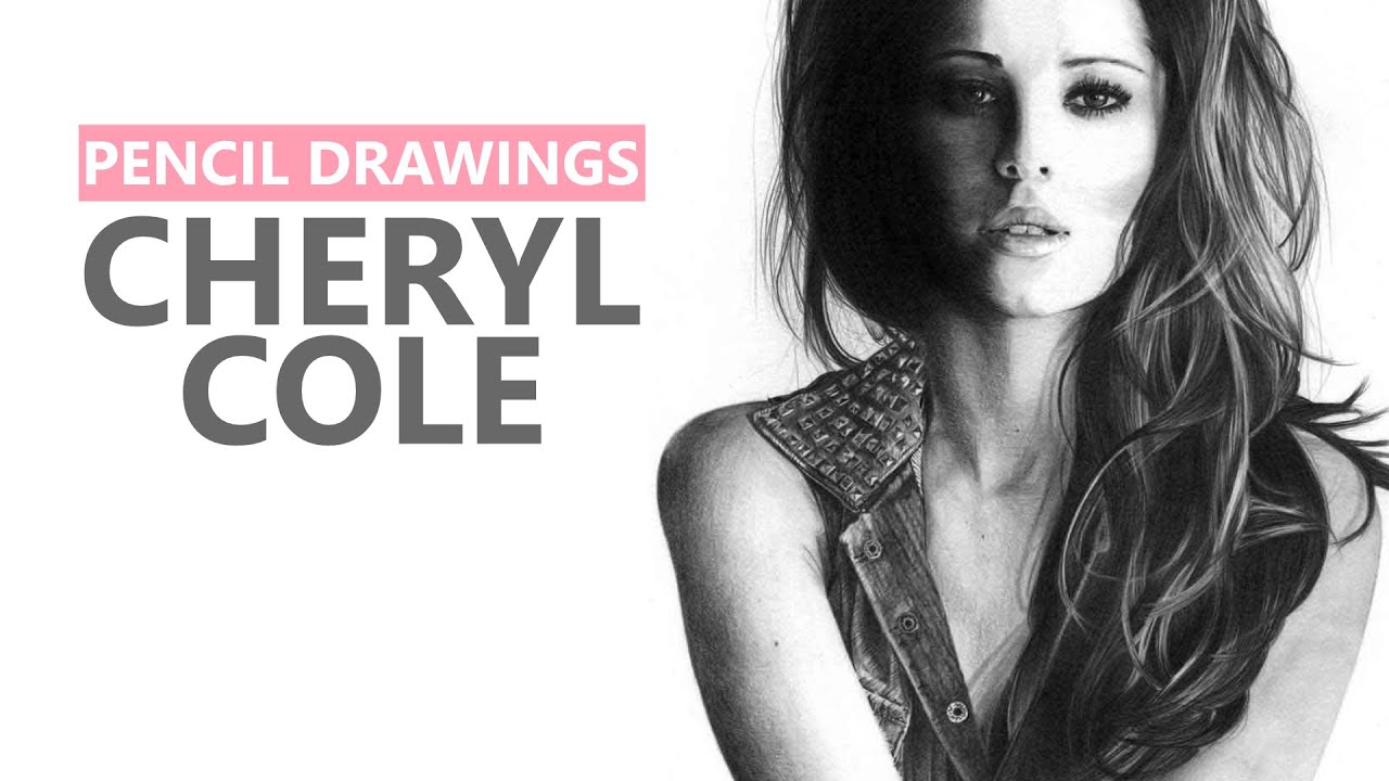Cheryl Cole Realistic Portrait Pencil Drawing • My Art