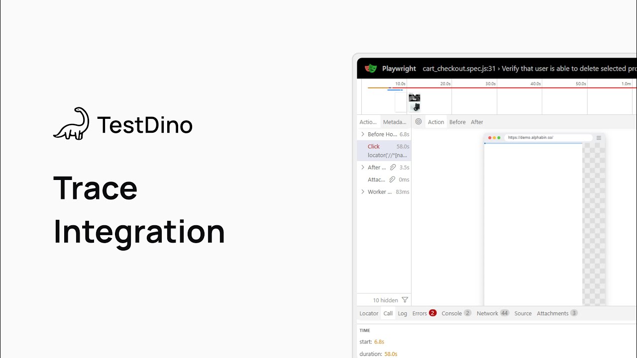 TestDino Trace Integration | Debug Playwright Tests Smarter