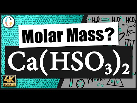 How to find the molar mass of Ca(HSO3)2 (Calcium Hydrogen Sulfite)
