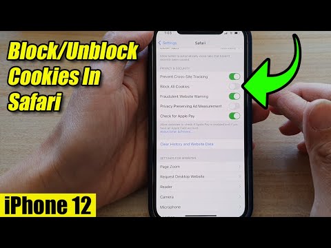 iPhone 12: How to Enable/Disable Block All Cookies in Safari Internet Browser
