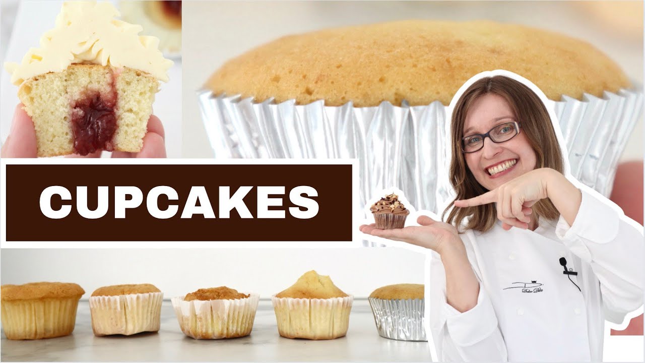🧁 Extra SOFT CUPCAKES 🧁 Vanilla and Chocolate EASY Foolproof Recipe, Decoration, Filling + TIPS