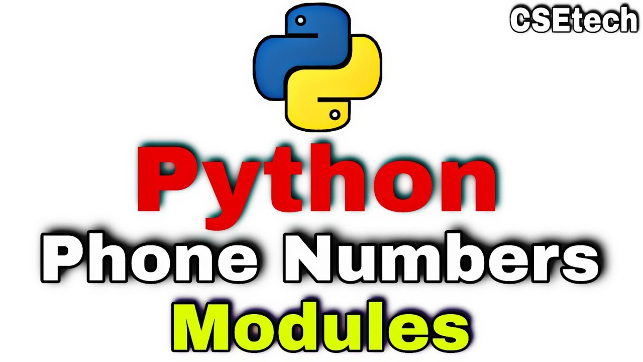 Useful Python  Phone Numbers Module    Tracking Phone Numbers with Python #pythonprogramming