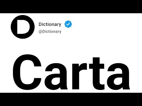 Carta Meaning In English