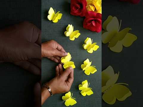 Beautiful Butterfly Craft Ideas #youtubeshorts #shorts #viralshorts #diy#craft #ashortaday #trending