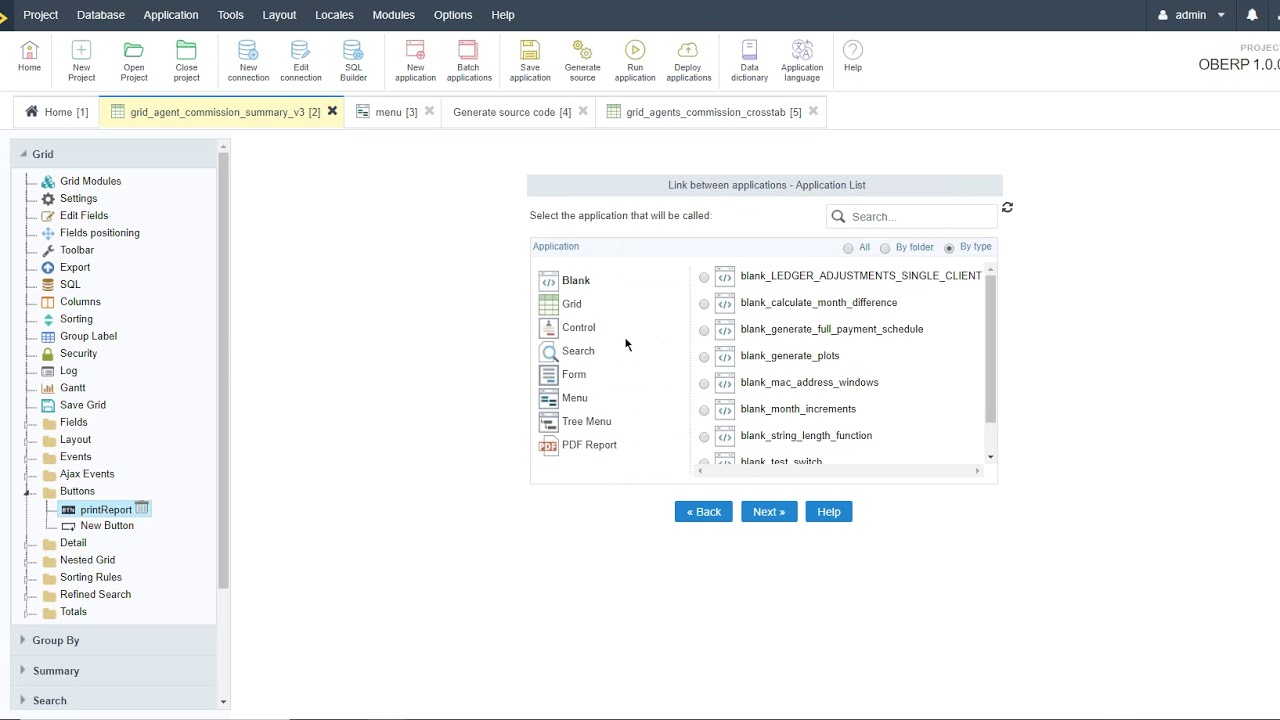 ScriptCase - Grid button missing Fields & Variables List