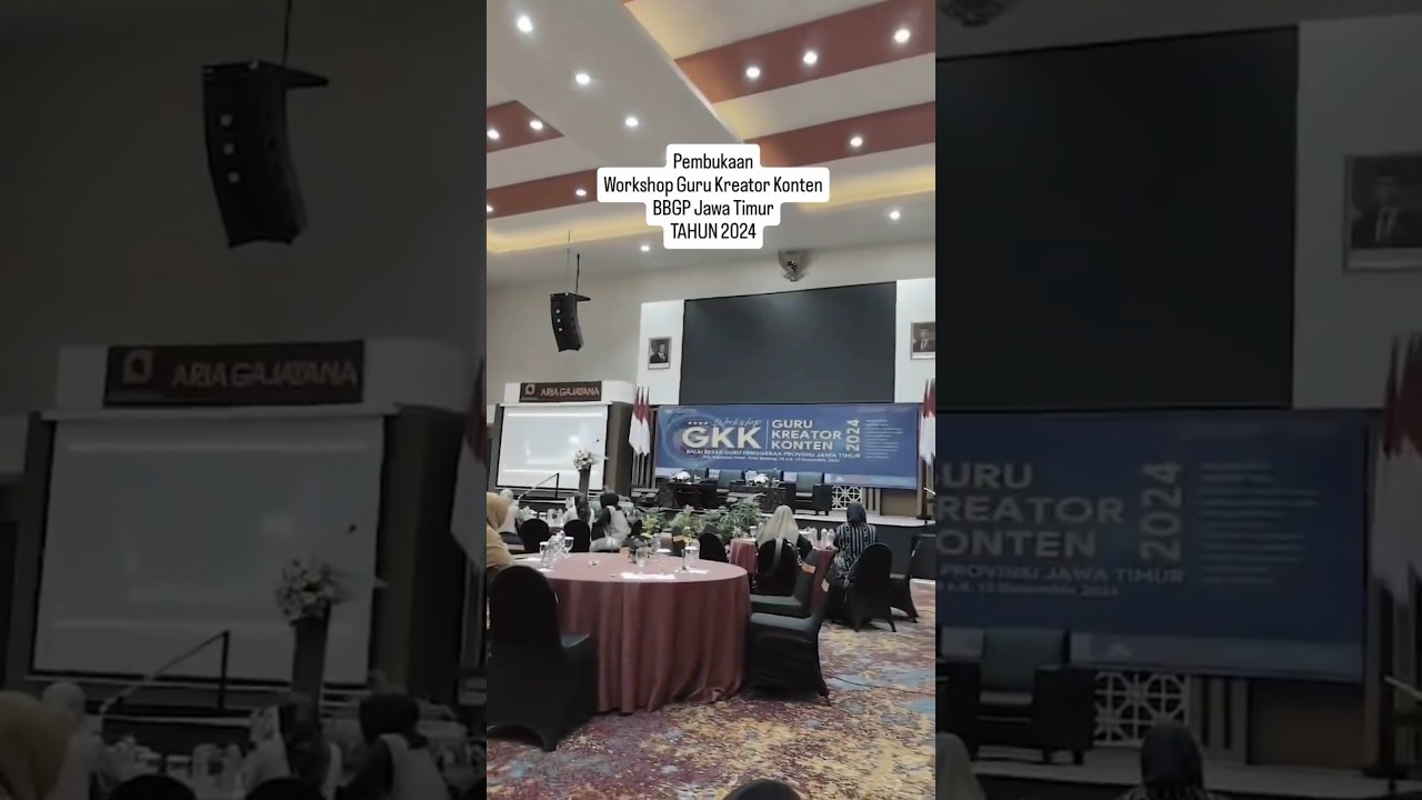 Pembukaan Workshop Guru Kreator Konten yang diselenggarakan BBGP Jawa Timur