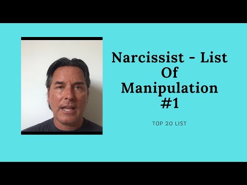 Narcissist Top 20 List Of Manipulation (#1)