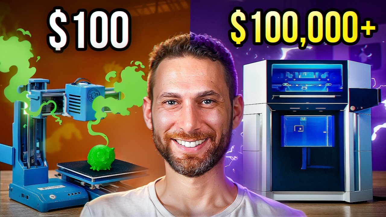 $100 vs $100,000+ 3D Printer!