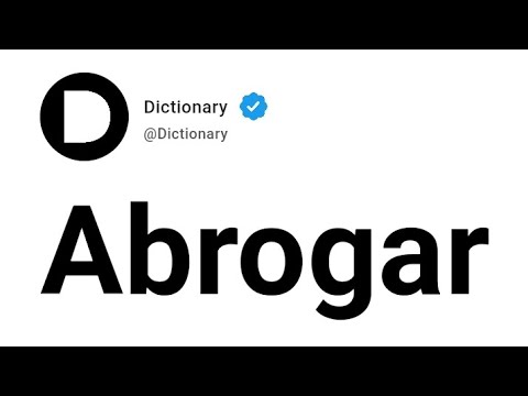 Abrogar Significado En Inglés