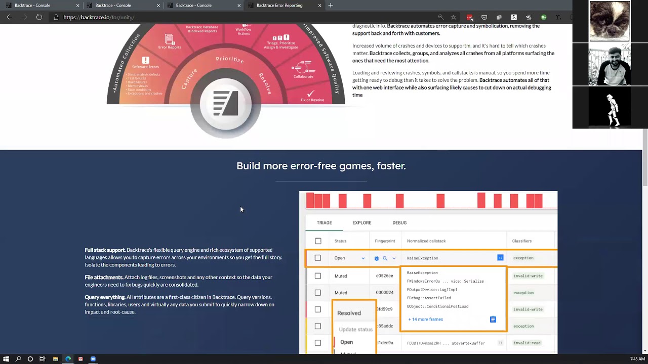 A Unity India Webinar - Backtrace : Notice issues before you lose users