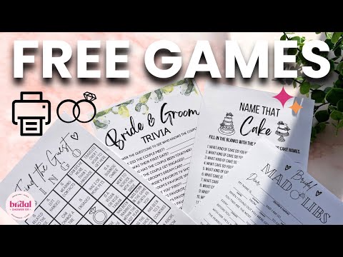 FREE Bridal Shower Games + Fun Printable Games You’ll Adore | Bridal Shower Ideas
