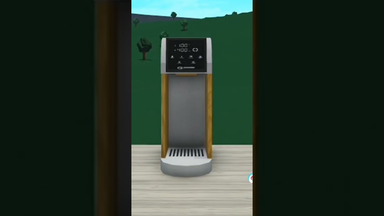 How to make a water dispenser in bloxburg #roblox #robloxbloxburgspeedbuild #fyp