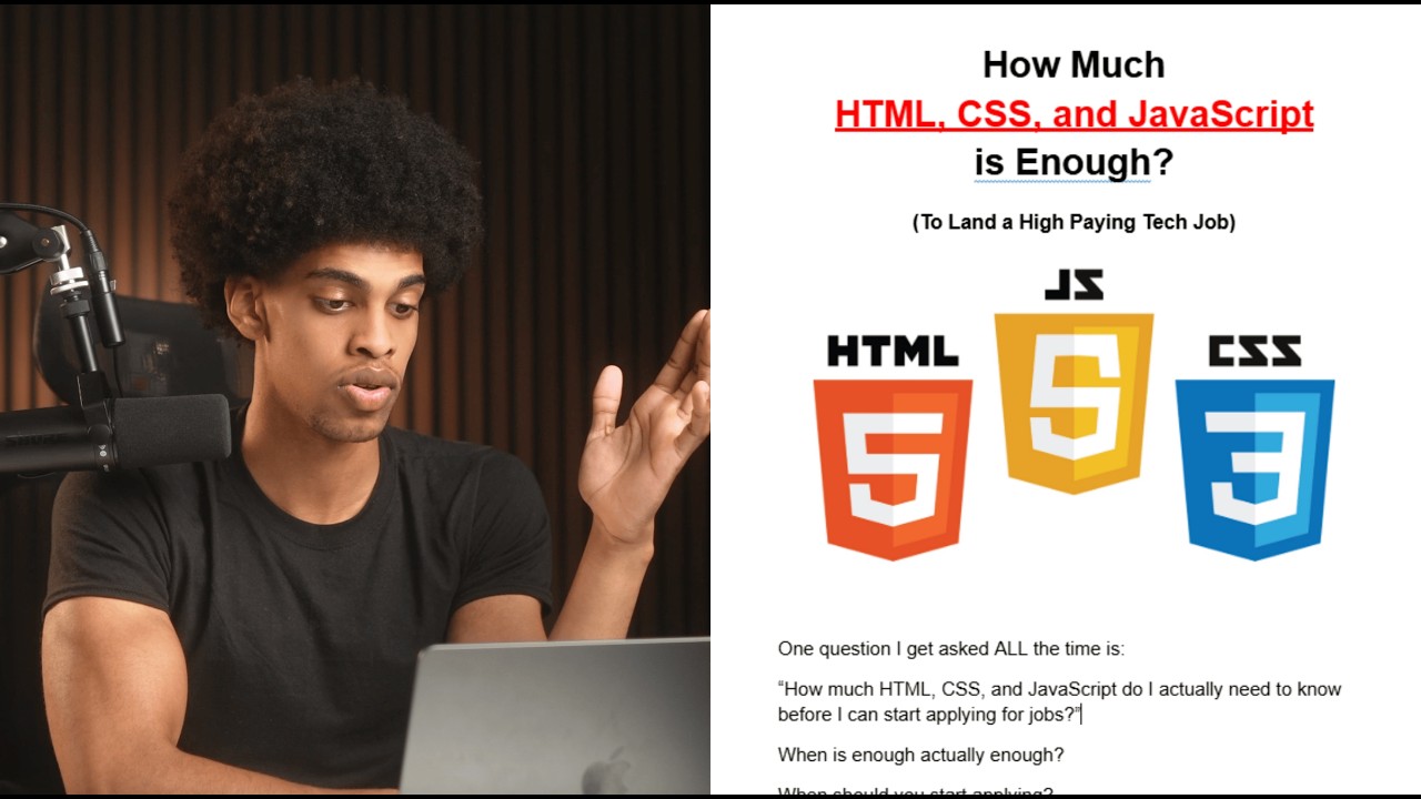 How Much HTML, CSS and JavaScript is Enough?