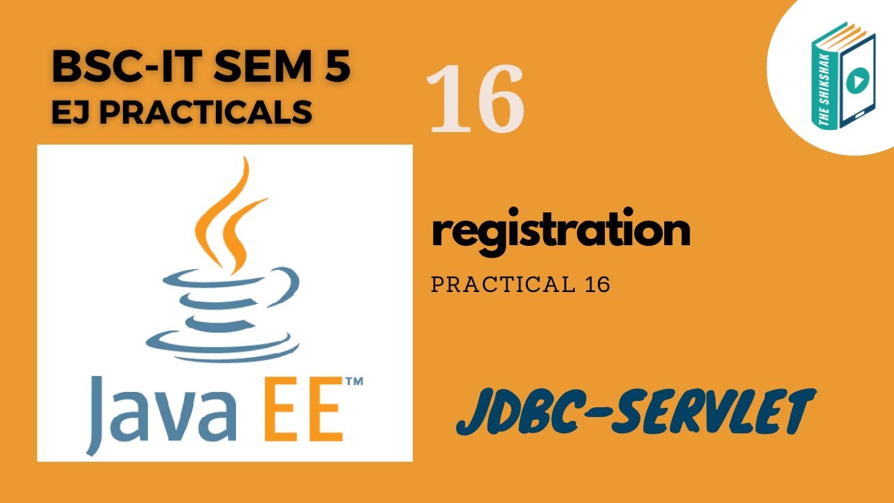 Enterprise Java Tutorial: Create a registration servlet in Java using JDBC