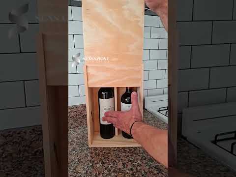 Caja de madera para 2 botellas !! Ideales para regalar #bazar #home #sensazionebazar #bazarmayorista