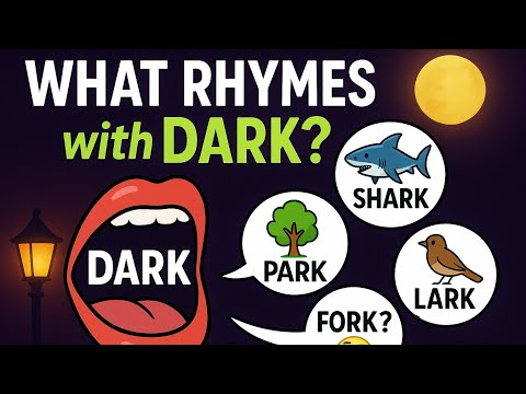 10 rhyming words of dark # डार्क के मिलते जुलते शब्द#english #rhyming #splendidbrains