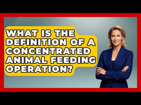 What Is The Definition Of A Concentrated Animal Feeding Operation? - The World of Agriculture