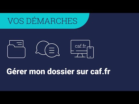 Caf.fr : Mon Compte : gérer mon dossier