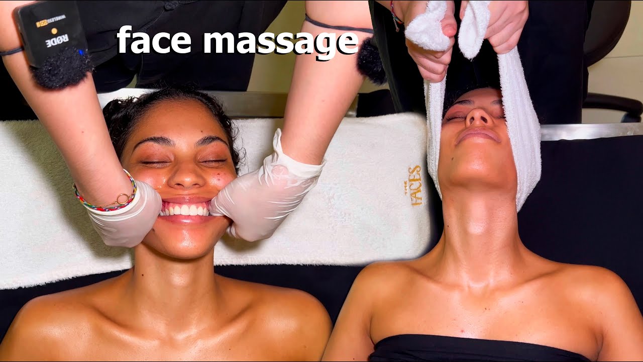 ASMR: I Tried a BUCCAL Face Massage for Face lifting!