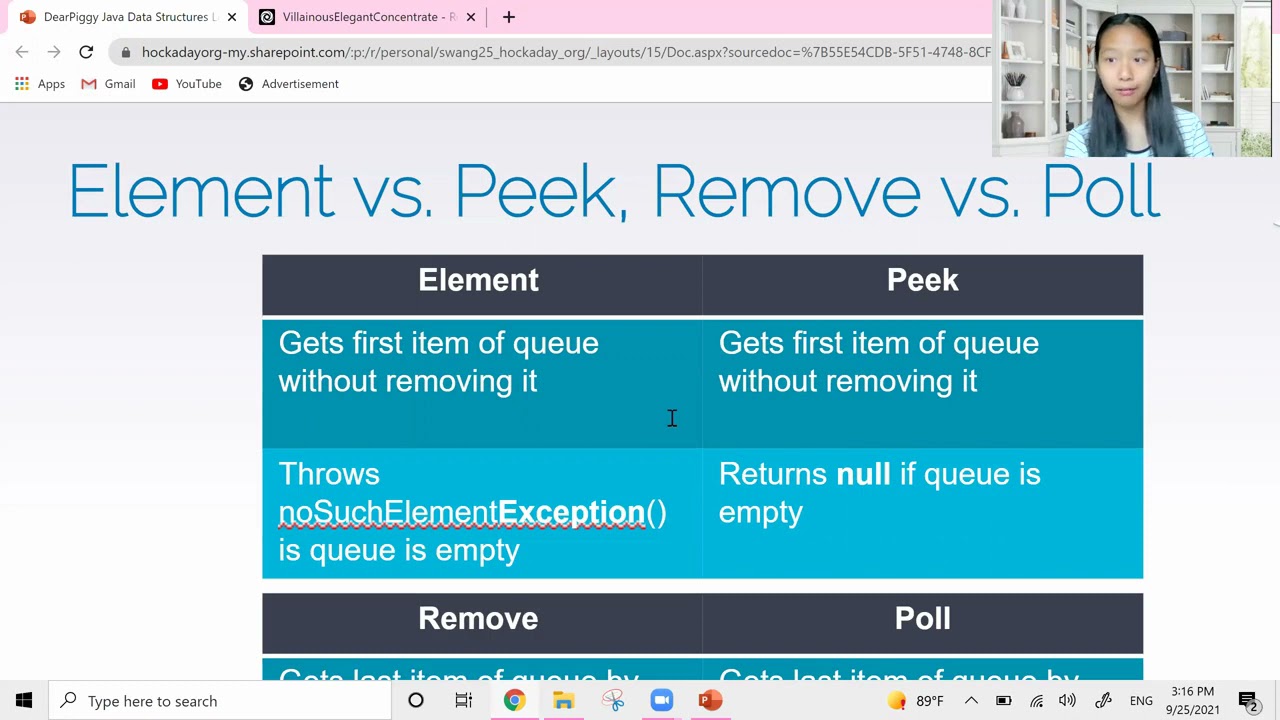 DearPiggy Java Data Structures - Queue Methods
