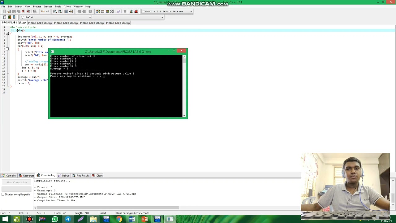 PROGRAMMING FUNDAMENTAL LAB 6: ARRAY