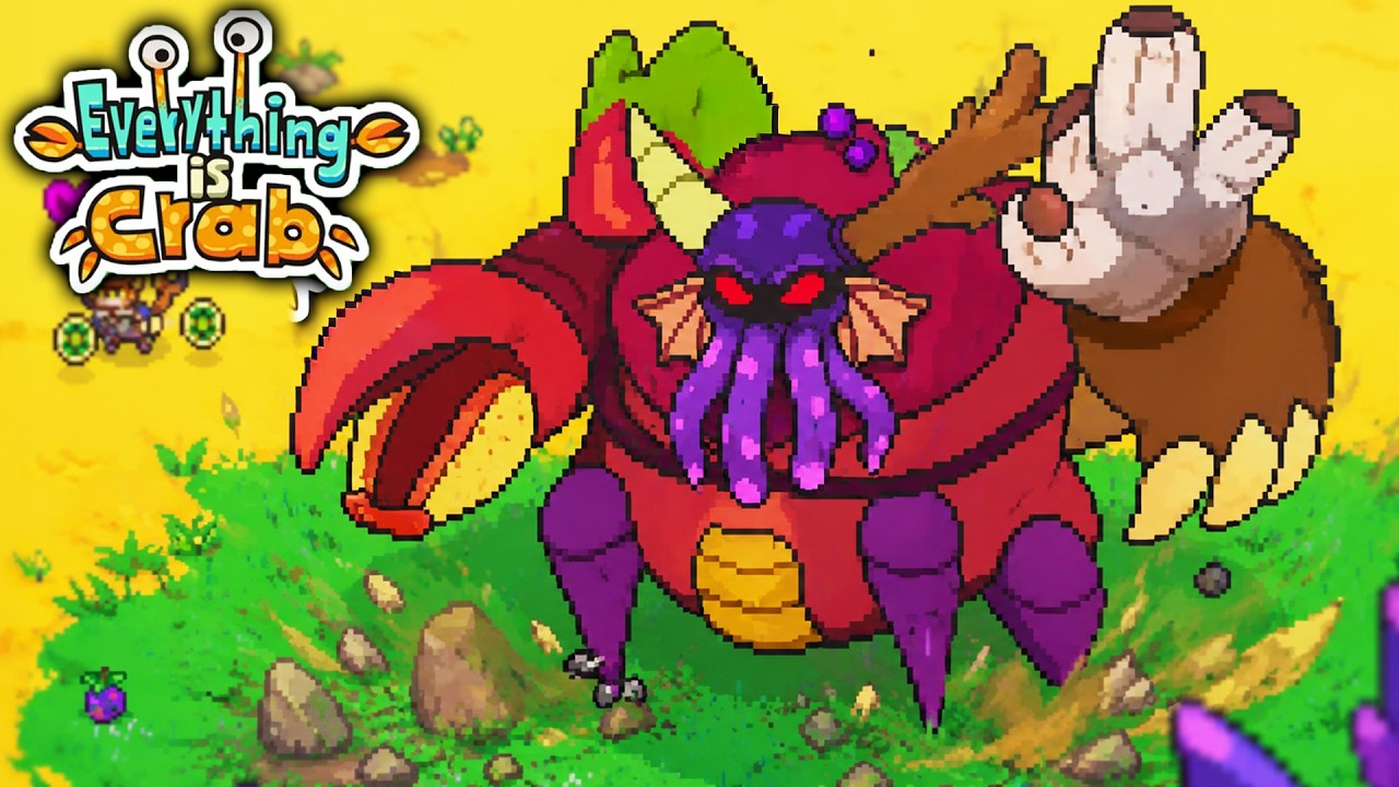 I Became An IMMORTAL Poison Crab That MELTS Bosses! - Everything is Crab