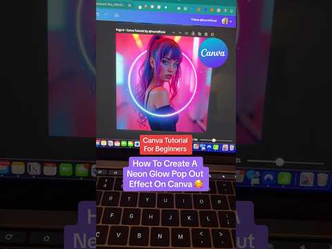 Canva Tutorial For Beginners - How To Create A Neon Glow Pop Out Effect Using Canva! #canvatutorial