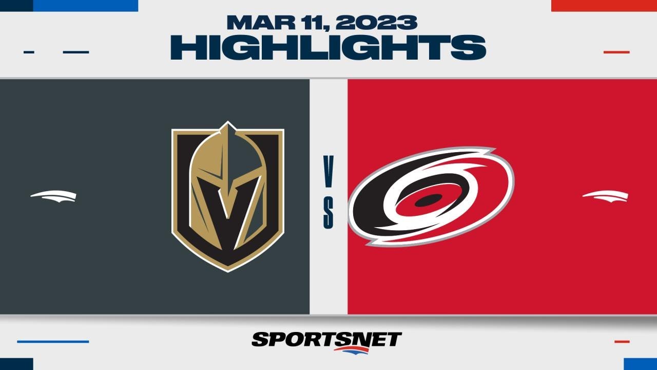 NHL Highlights | Golden Knights vs. Hurricanes - March 11, 2023
