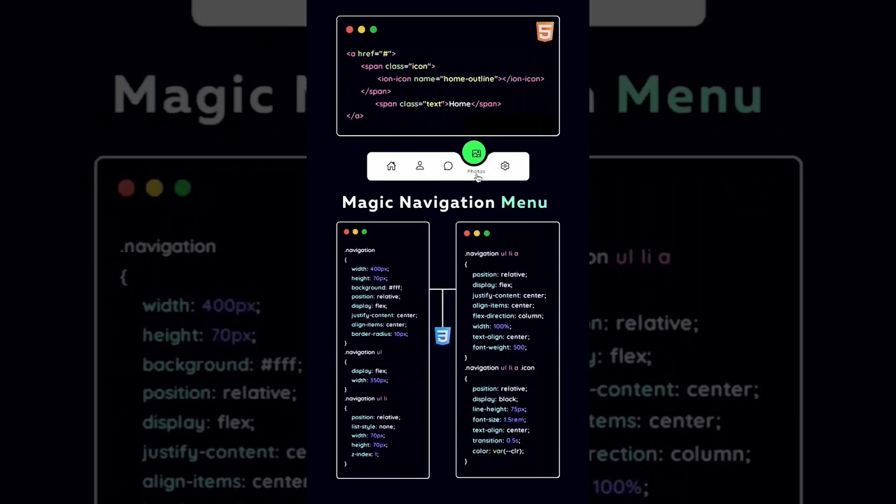 Animated menu hover effect #animatedmenu #hovereffect #navbar #shorts #shortsfeed #webdesign #coding