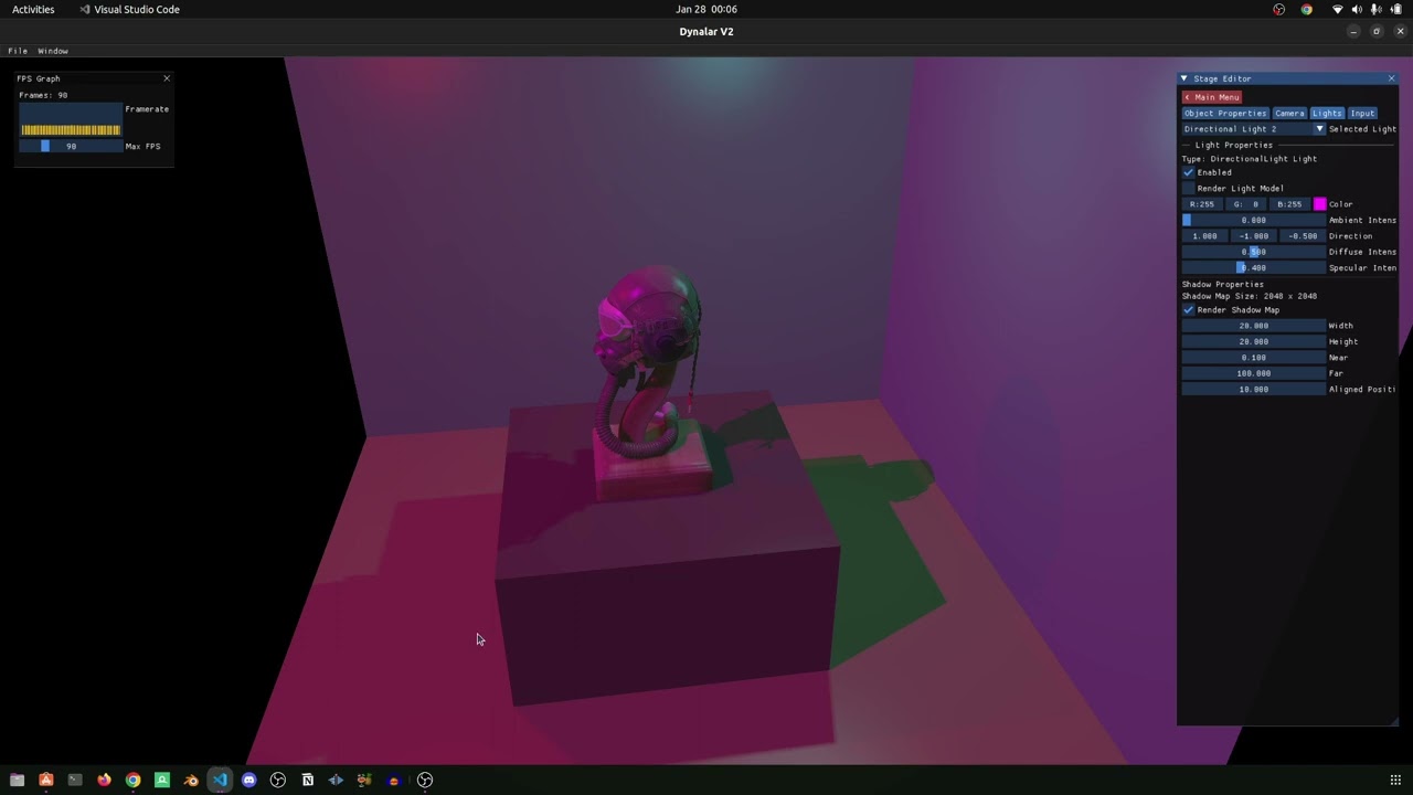 Dynalar V2 | Shadow Maps - OpenGL Rendering Engine