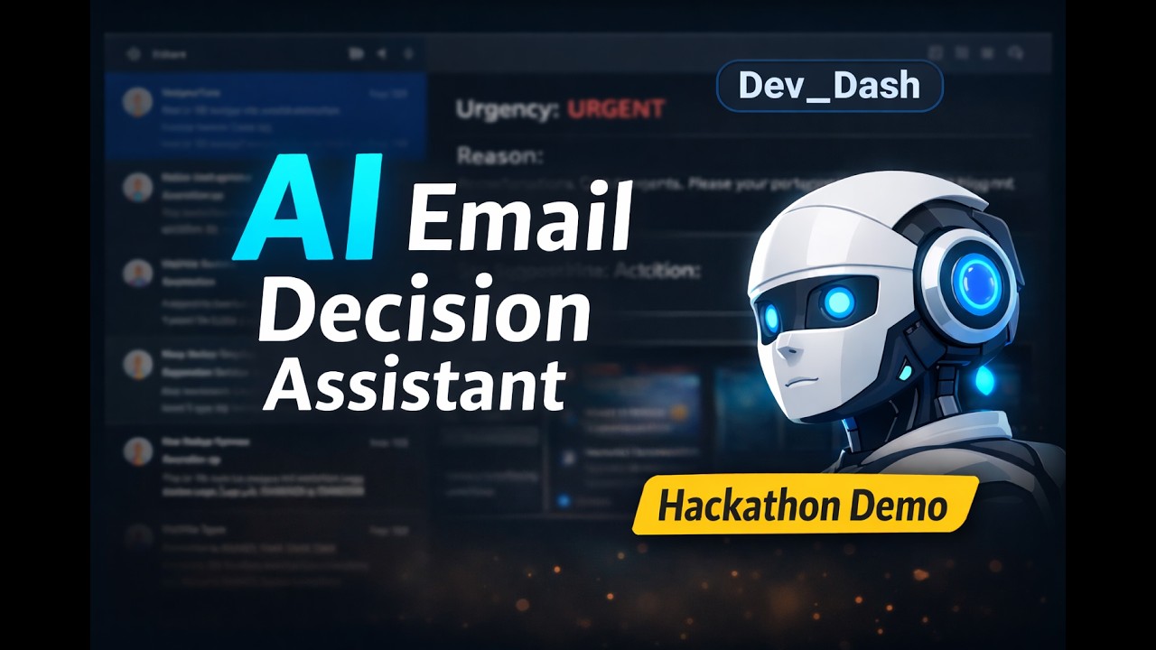 Email Decision Assistant | AI-Assisted Inbox Triage (DevDash 2026 Demo)