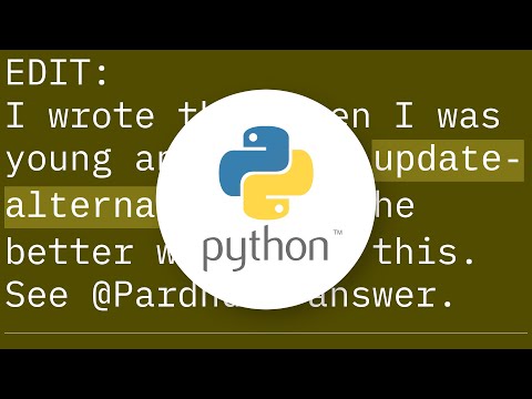 Unable to set default python version to python3 in ubuntu
