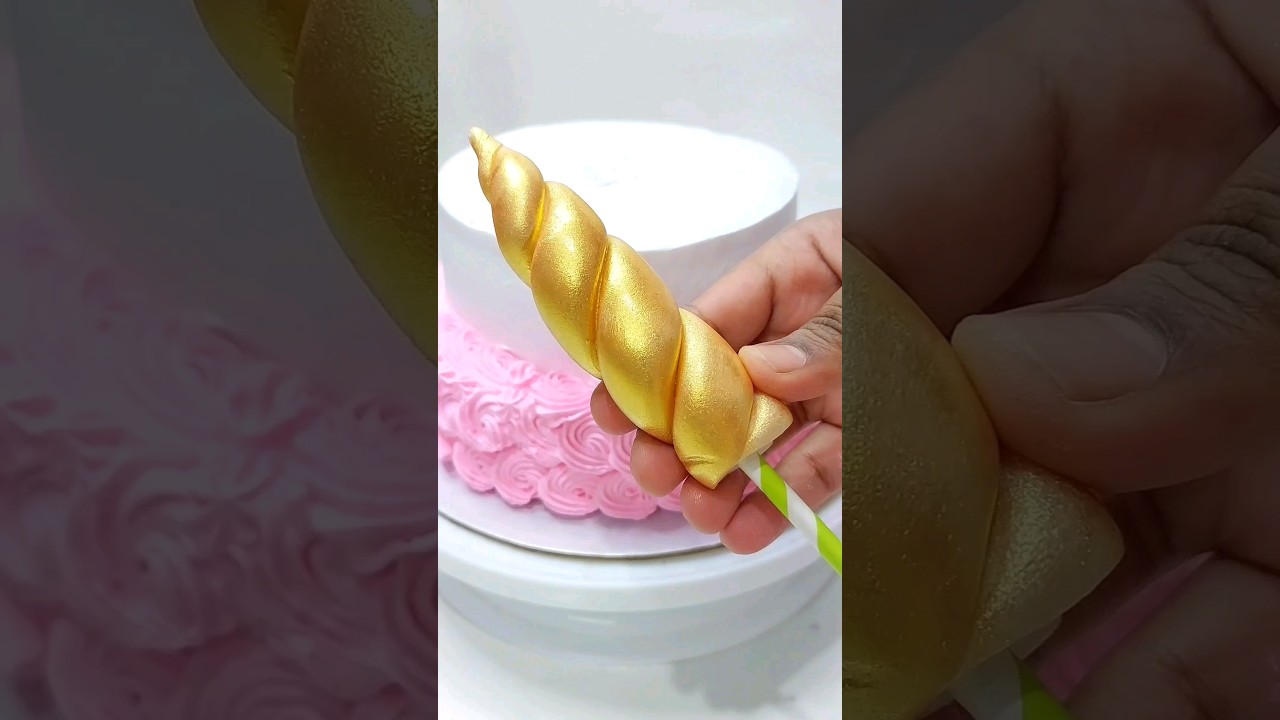 Two tier unicorn theme cake decoration part 2 #cakedecorating#unicorn #cake #yummy #trending #viral