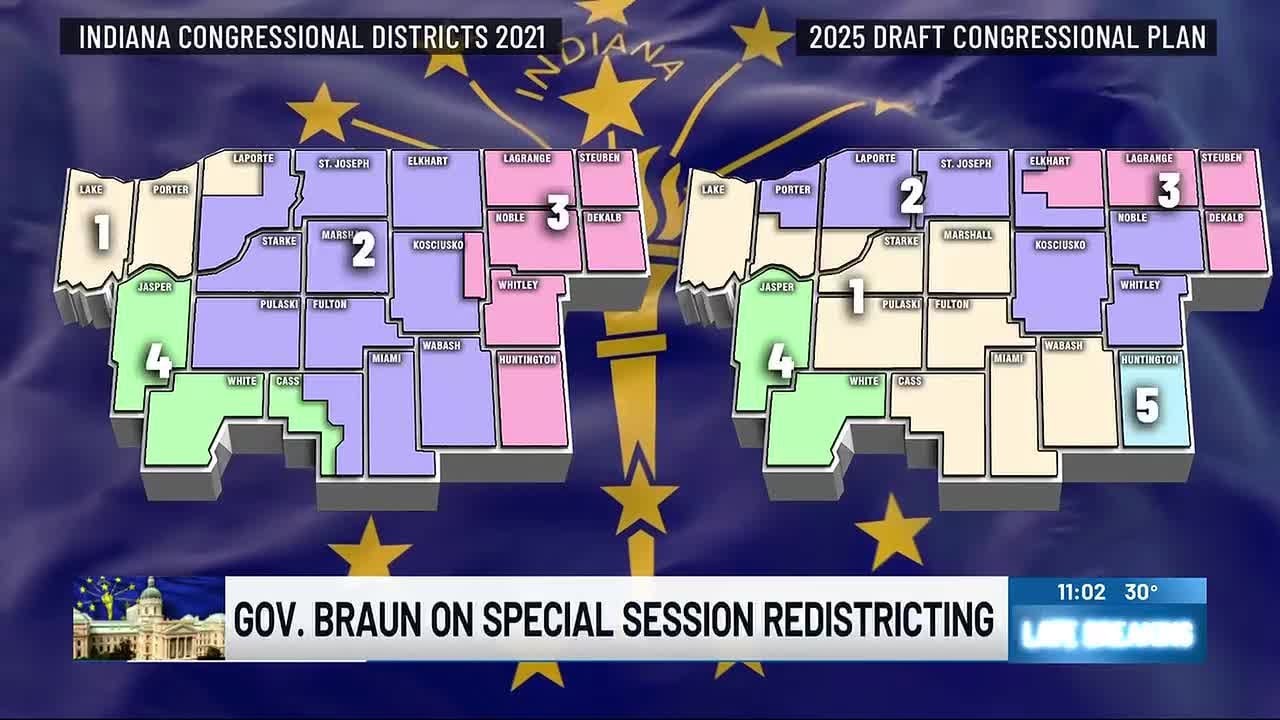 Gov. Braun defends congressional redistricting effort, says new map would level ‘playing field’