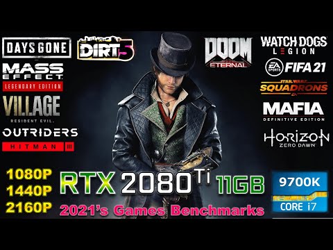 RTX 2080 Ti + Core i7 9700K Benchmarks | RTX 2080 Ti Test in 2021's Games