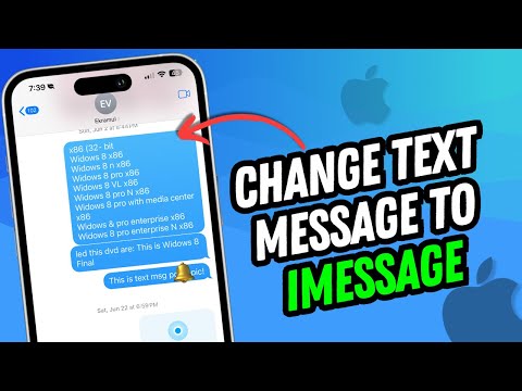 how To Change Text Message To iMessage | Send Message Without Number