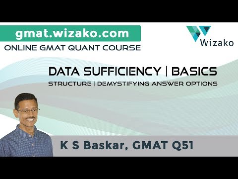Basics of Data Sufficiency Video Lecture - GMAT