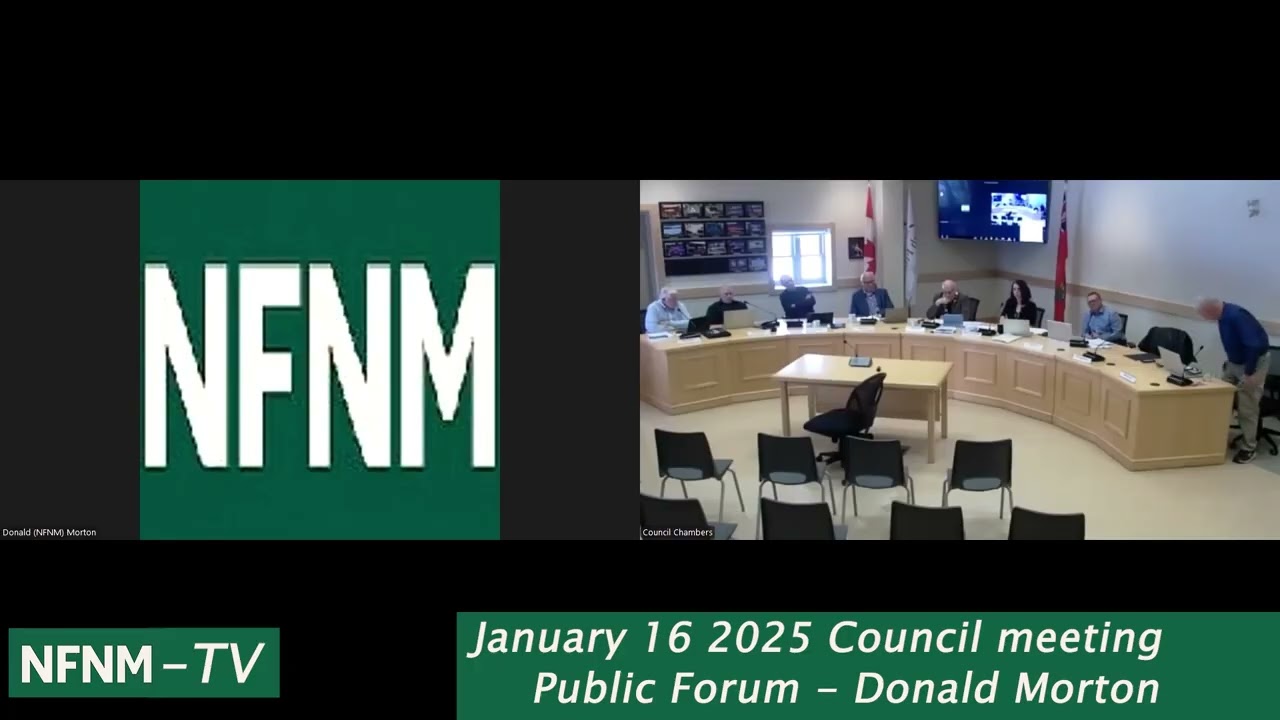 NFNM-TV | North Frontenac News Media | Jan 16 2026 meeting - Public Forum.