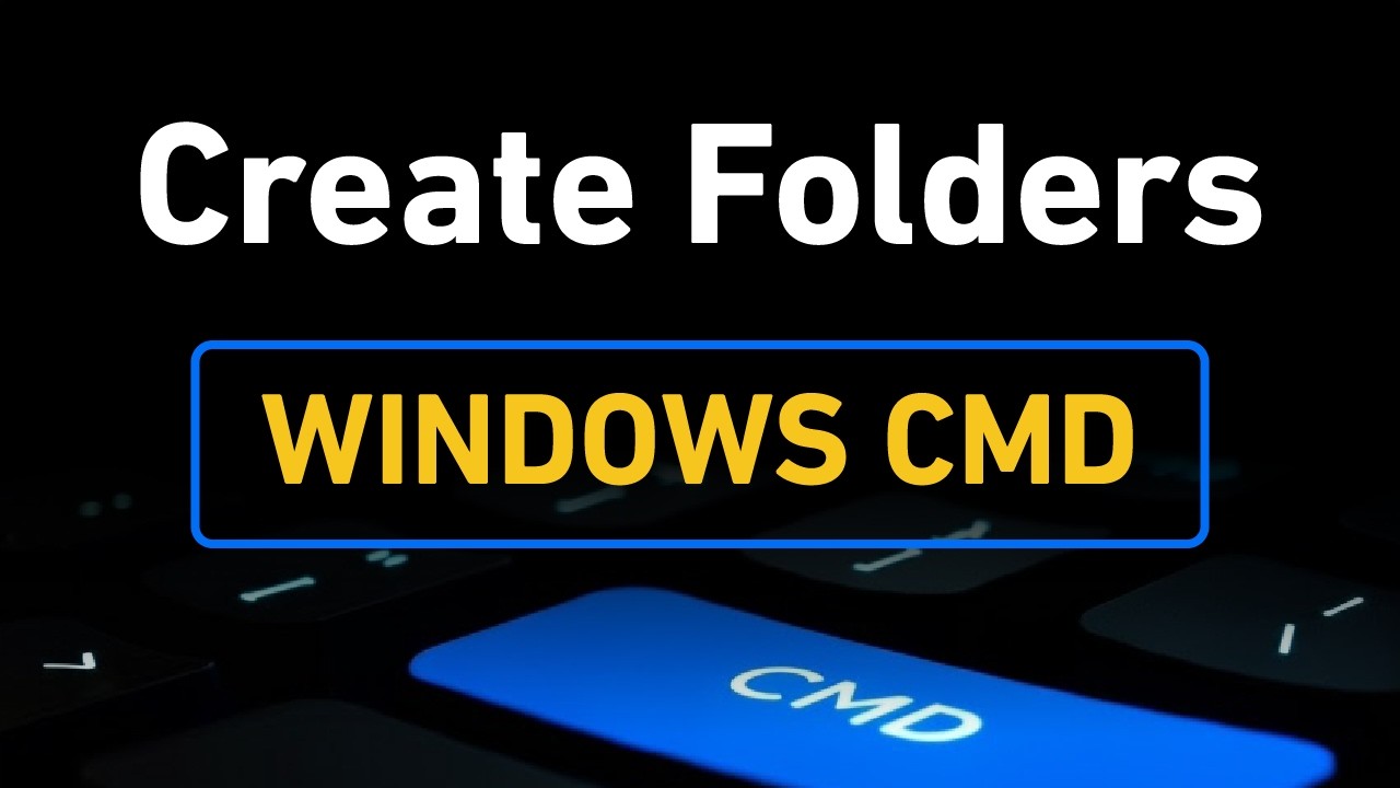 How to Create Folders in Windows CMD (The mkdir Command)