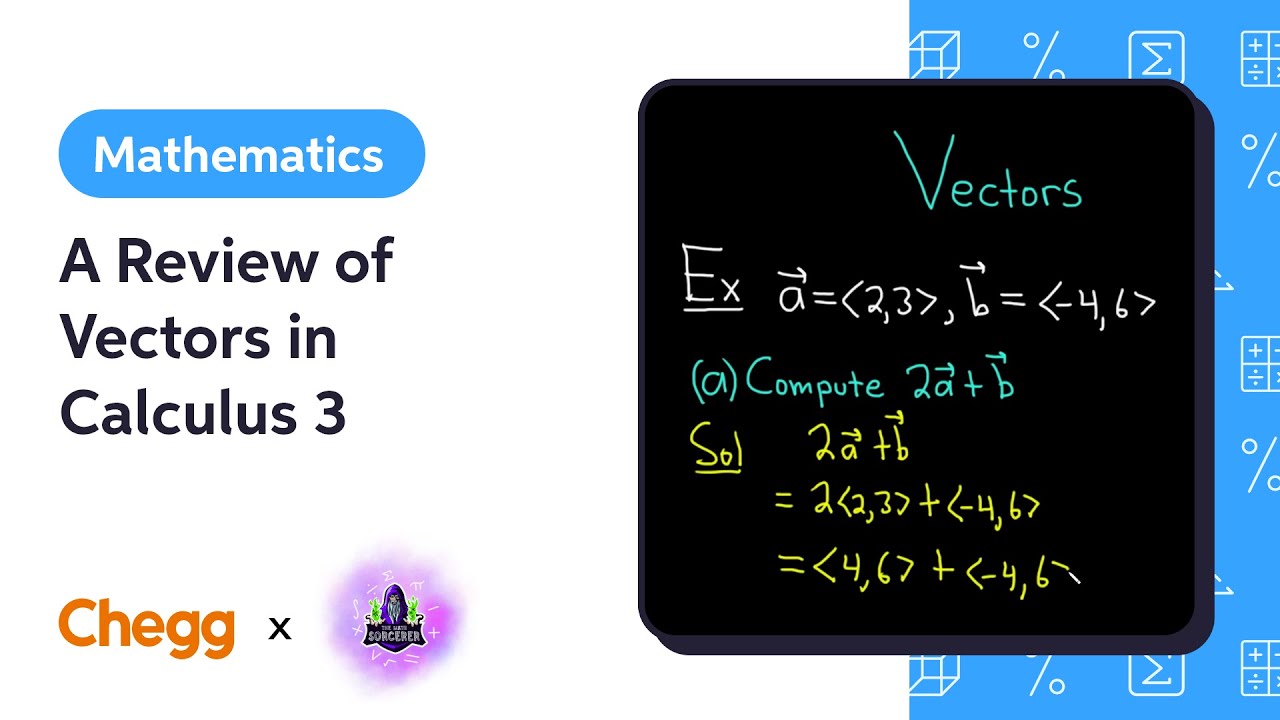 A Review of Vectors in Calculus 3 Ft. The Math Sorcerer