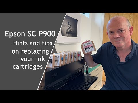 A guide to replacing the 10 ink cartridges in an Epson SC P900 | Important hints and tips