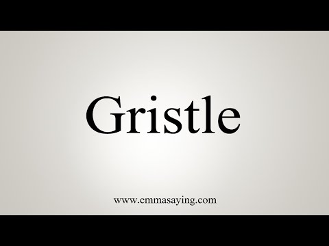 How To Say Gristle