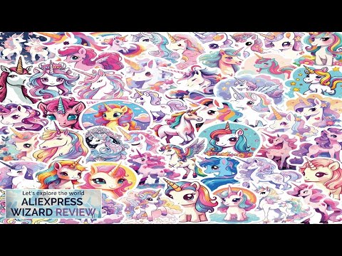 50PCS Cute Unicorn Cartoon Animals Graffiti Stickers DIY Phone Guitar Laptop Notebook Review