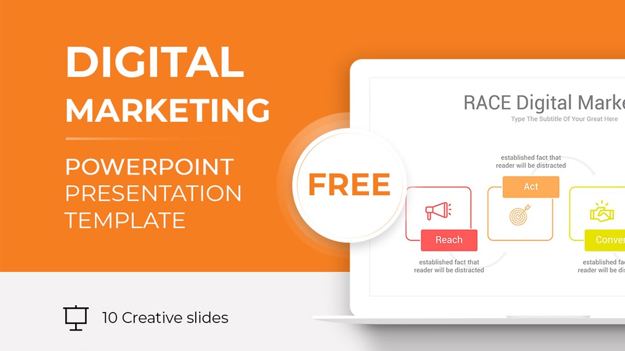 Free Digital Marketing PowerPoint Template - Nulivo Market