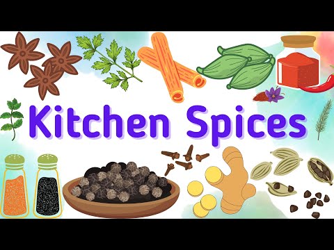 Kitchen Spices Vocabulary | English Vocabulary