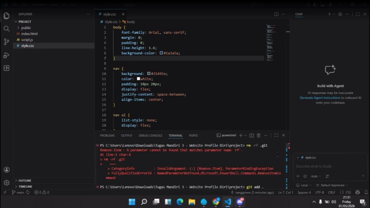 Tugas Mandiri 5 - Github