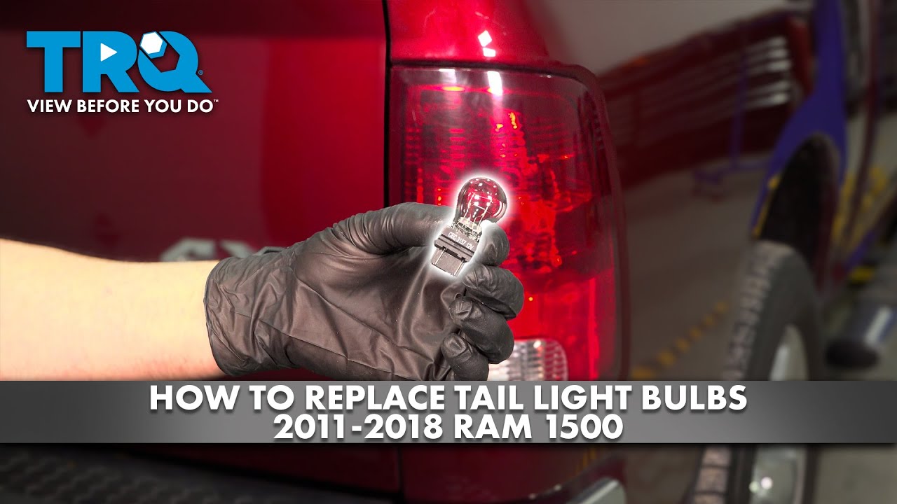 How to Replace Tail Light Bulbs 2011-2018 Ram 1500